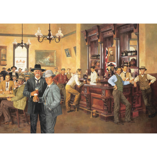Aussie Pub Scene 1890’s – Jeebsters Nostalgic Signs